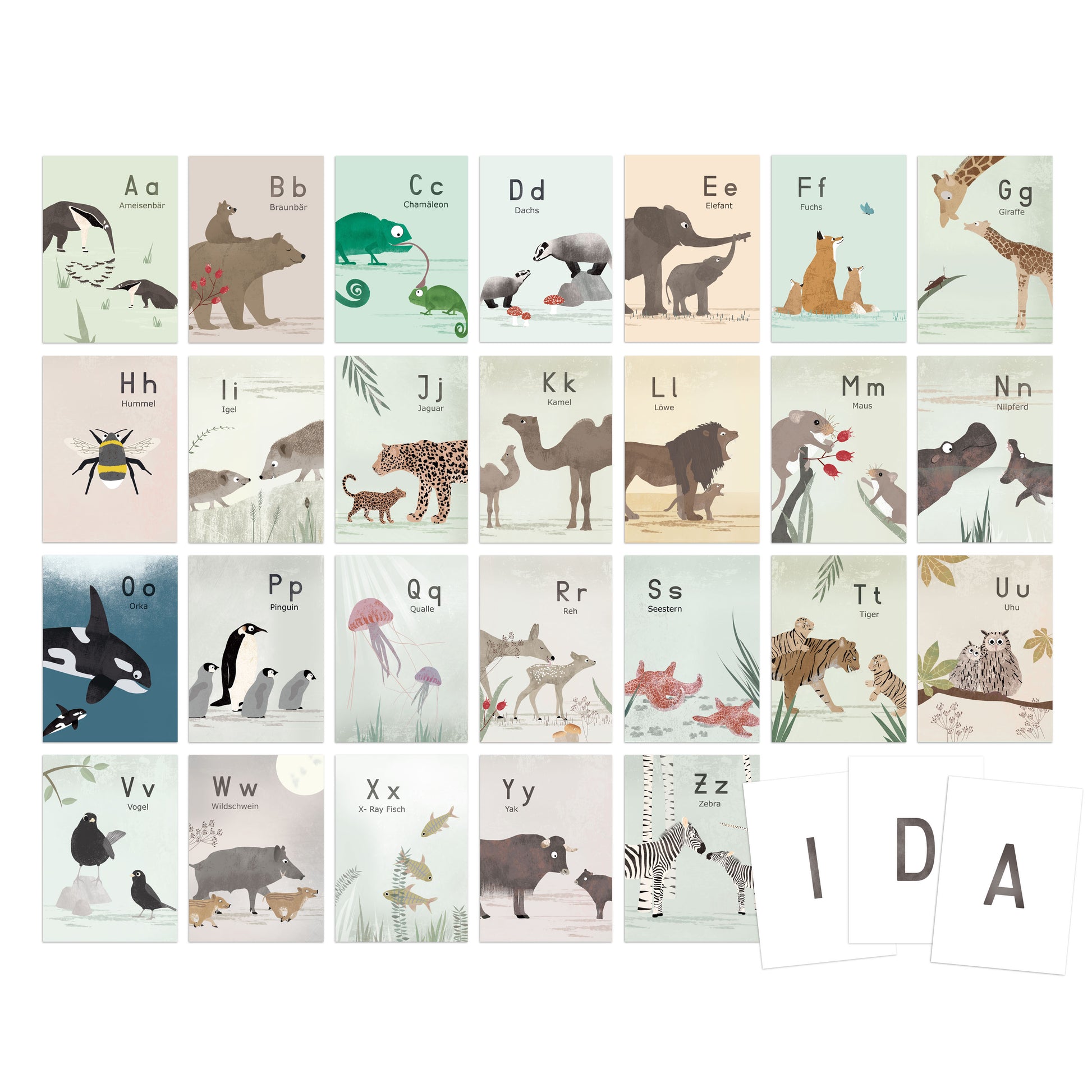 ABC Karten, Buchstabenkarten – fräulein-elvira